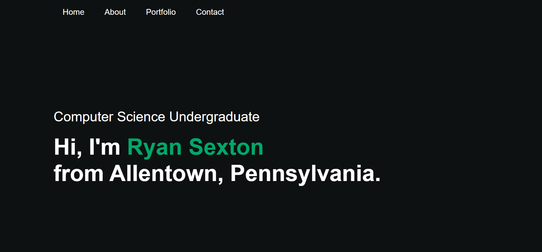 Ryan Sexton Portfolio